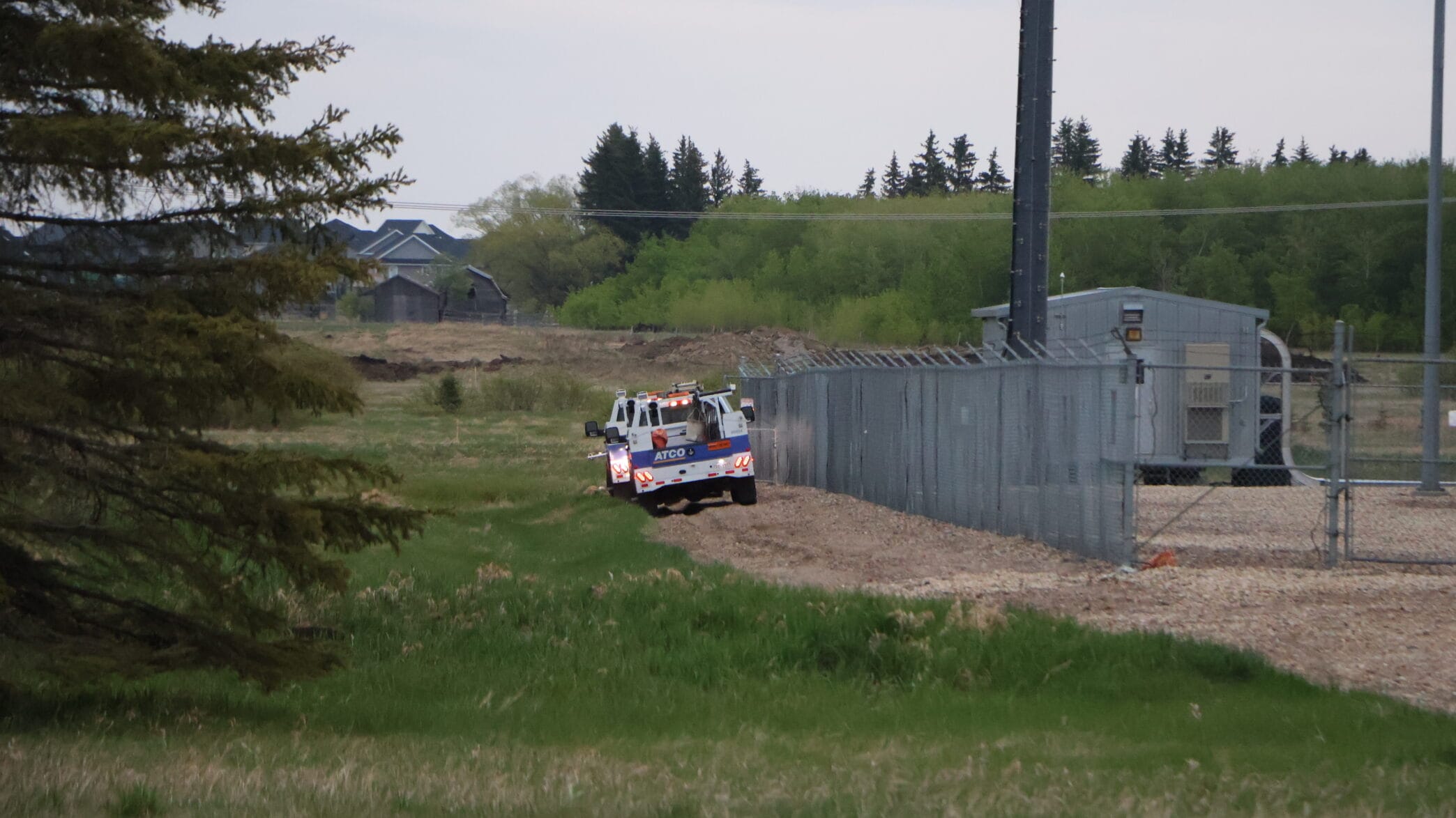 RCMP dog services sniffing out sub station | Meridian Source