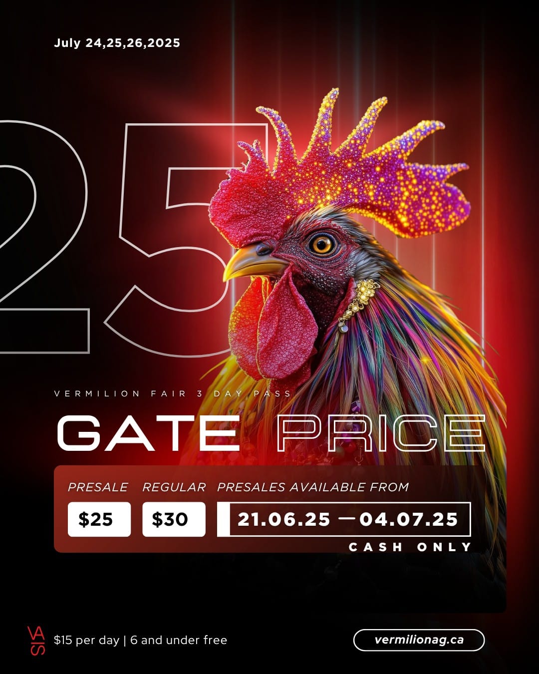 Vermilion Fair 2025 a “Barnyard Mardi Gras”