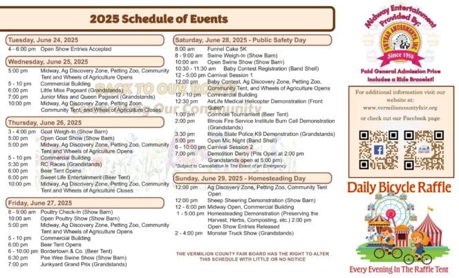 Vermilion Fair 2025 a “Barnyard Mardi Gras”