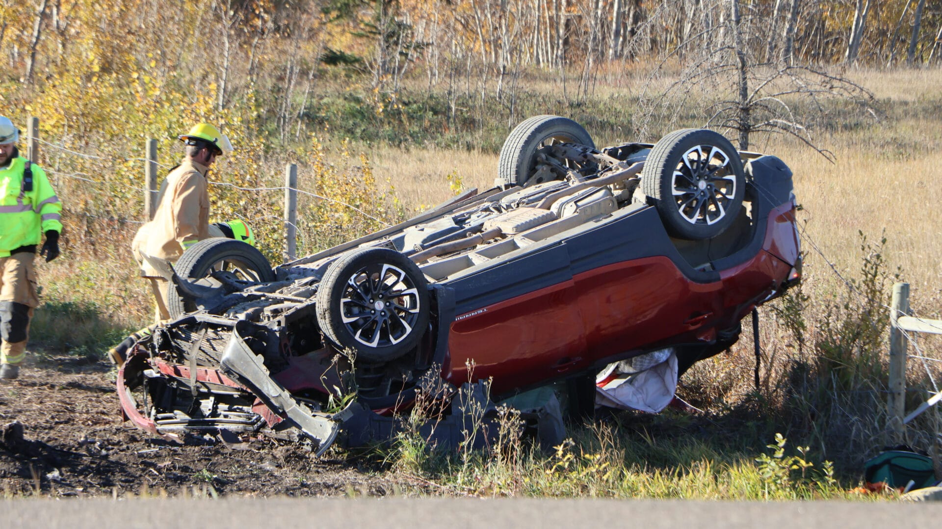 GALLERY: Rollover receives rapid response from Rescue Squad