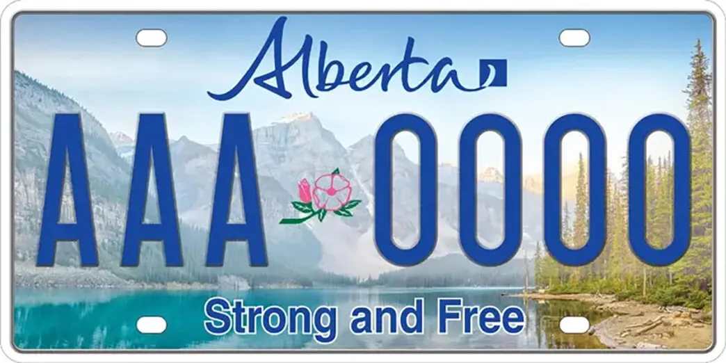 Alberta unveils new ‘Strong and Free’ licence plates