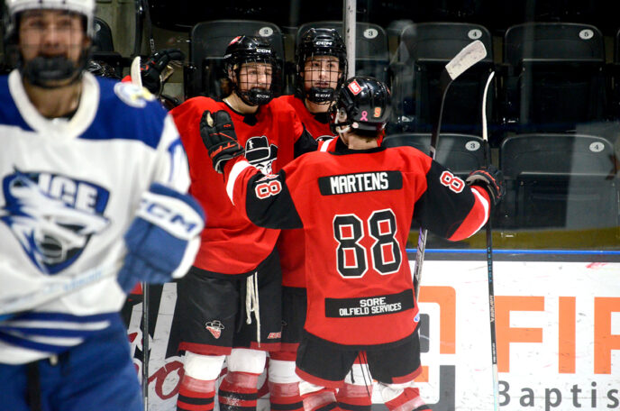 Redden scores hat trick in junior B Bandits’ victory | Meridian Source